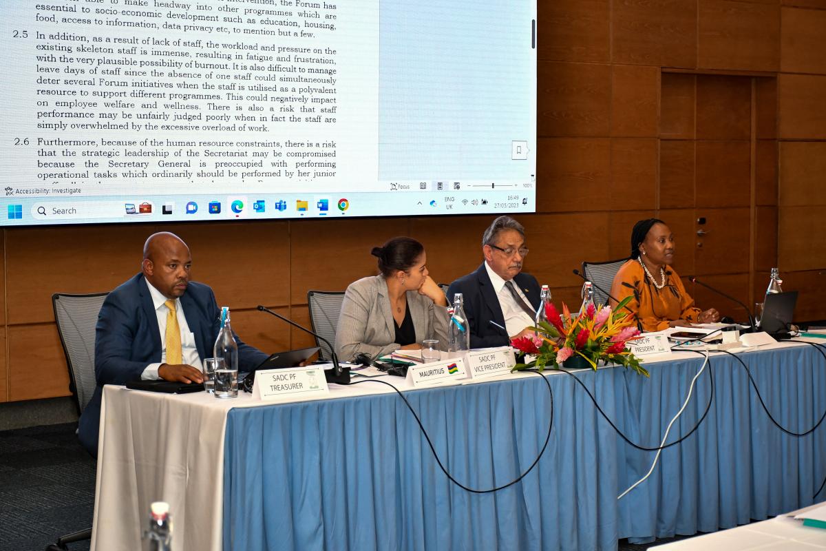 Sadc Parliamentary Forum Executive Committee Meeting Convened In