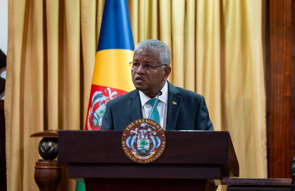 The President Of The Republic Of Seychelles Delivers The Message On The ...